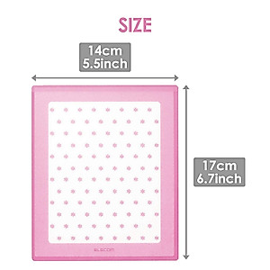 ELECOM Custom Photo Insert Mouse Pad Mat/Clipboard Folder/Message Pad/Picture/File Board/for Office/Pink MP-117P