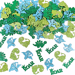 Keaziu 200PCS Dinosaur Confetti Cute Dino Theme Roar Birthday Party Baby Shower Table Confetti Kids Boys Girls Table Confetti Party Decoration for Baby Shower Children Birthday Party Decor