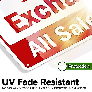 NO Refunds or Exchanges All Sales Final Sign, 10x14 Inches, Rust Free .040 Aluminum, Fade Resistant, Made in USA by My Sign Center