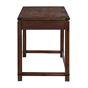 OSP Home Furnishings Baton Rouge Writing Desk, Walnut