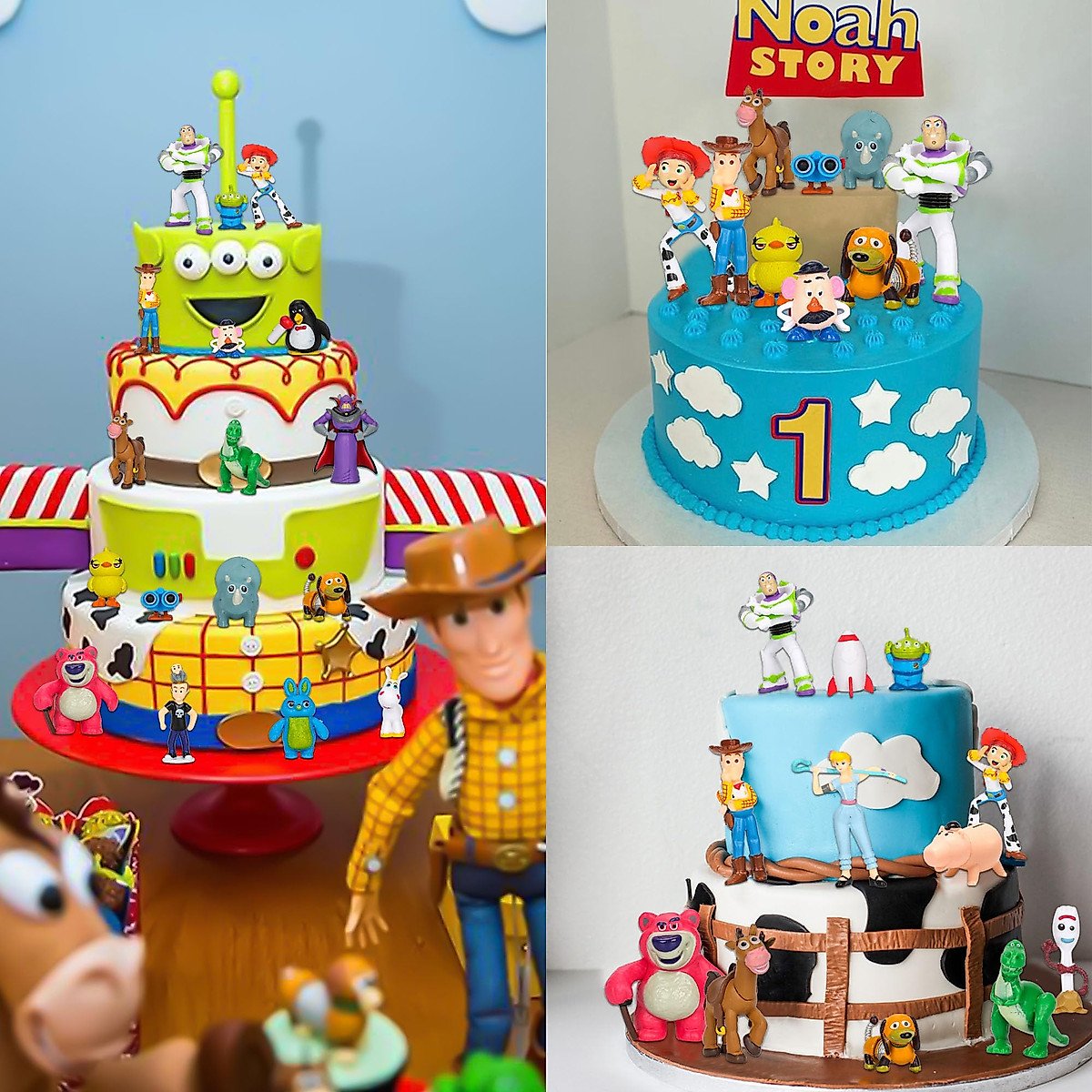 36Pcs Story Toy Cake Toppers, Story Action Figures Cupcake Toppers for Kids, Collectible Mini Figurines for Birthday Party Favor Decorations, 1.2-2.8inch