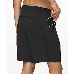 Lululemon Athletica Mens Pace Breaker Short Linerless (Black, S)