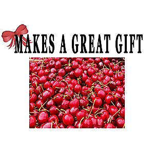 Fresh Cherries Cherry Red Kitchen Glass Cutting Board Decorative Gift For Her Mom Design