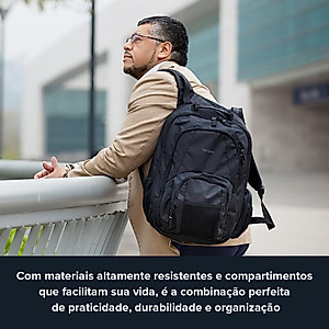 Targus Laptop Backpack for Laptops up to 16-inches Water Resistant Travel Backpack for Business Commuters School Bag College Computer Backpack for Men/Women Large Backpack Travel Gifts, Black (CVR600)