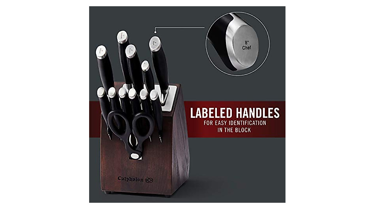 Calphalon SharpIN 13-Piece Nonstick Knife Set – Easy Kitchen Prep