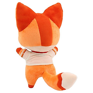Pacreck Fox Plush Doll Animal Fox Ears Plush Pillow Plushies Stuffed Toy Birthday Xmas Gifts (10in)