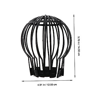 DOITOOL 4pcs Floor Drain Anti-Blocking Mesh Cover Rooftop Drain Cover Bathroom roof Filter Cap Gutter Strainer Floor Blocking Cover Gutter downspout Guard Bath Sink Detergent Plastic Round