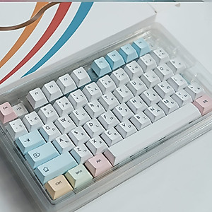 CuXiu Chalk Keycaps 136 Keys PBT Keycap Set for Cherry MX Switches Cherry Profile Japanese Keycaps for Mechanical Keyboard Dye Sub gh60 xd64 xd84 xd96 87 104