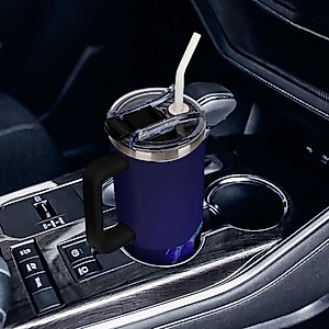 YTLKGFP 40 Oz Large Capacity Car Cup Green Dinosaur Style Tumbler with Handle (Black) Straw Lid Insulated Stainless Steel Water Bottle Travel Mug Leak-proof Car Cup Keeps Cold Or Hot