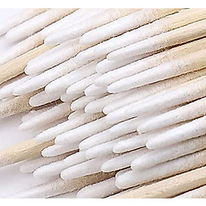 800 pcs 4 Inch Pointed Cotton Swabs Precision Microblading Cotton Tipped