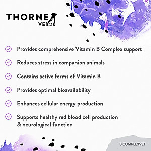 ThorneVET B ComplexVET – Vitamin B Complex Support for Dogs, Cats & Horses, 60 Soft Chews