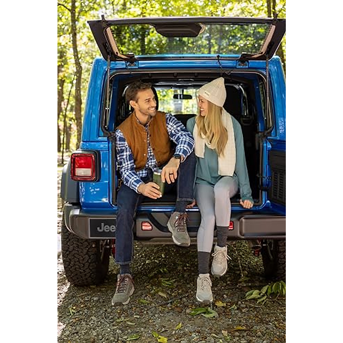 Jeep Men's Performance Wool Hiking Crew Socks-2 Pair Pack-Heavyweight Cushioned Comfort, Brown, 8-12