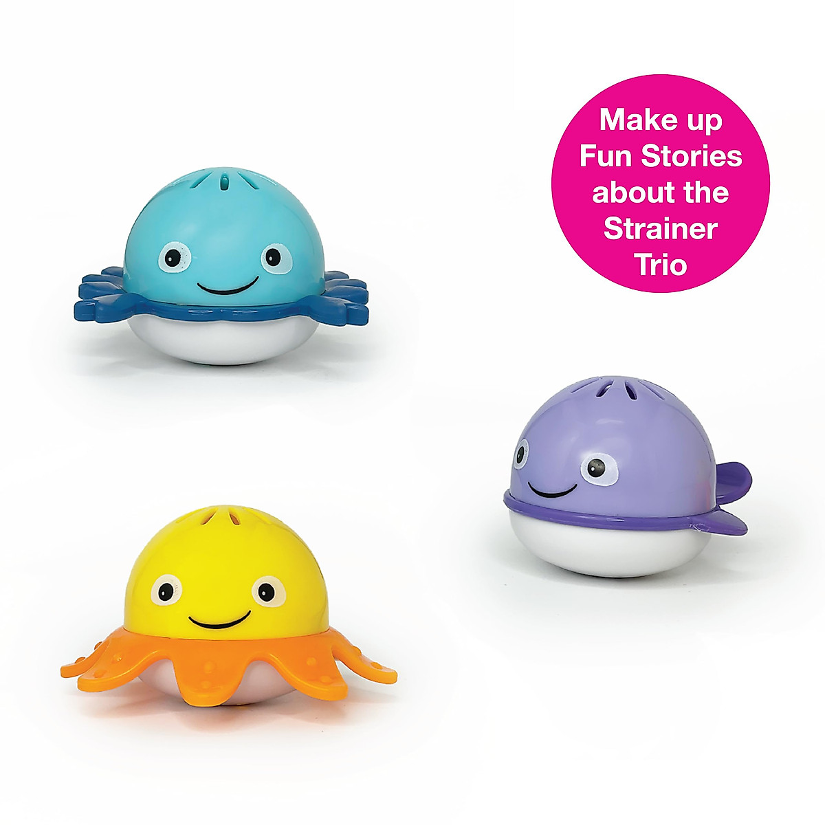 Edushape Bath Pals 3 Pack Toddler Bath Tub Bathtime Pool Water Toys for 18 Months Above