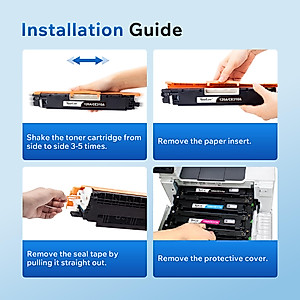 Valuetoner Remanufactured Toner Cartridge Replacement for HP 126A CE310A CE311A CE312A CE313A for Color Pro MFP M175 M275 CP1025nw Laser Printer(Black, Cyan, Magenta, Yellow, 4 Pack)