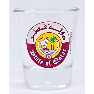 Qatar Coat Of Arms Shot Glass