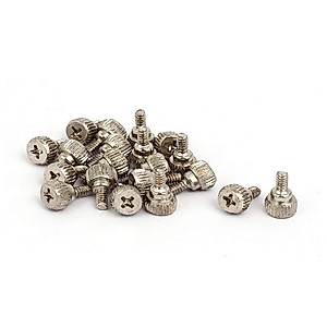 New Lon0167 20 Pcs Featured M3.5x6mm Male Thread reliable efficacy Metal Computer Desktop PC Case Thumb Screws(id:d86 31 d4 648)