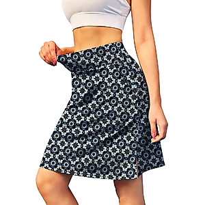 COOrun Women Tennis Skort Skirt for Running Golf Workout Sports with Short and Pockets