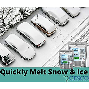 Cesco Solutions – Calcium Chloride Mini Pellets – 94-97% Pure – Ice Melt, Pool Calcium Increaser, Controls Dust & Dirt, Easy Pour, Resealable Package (5 lbs)