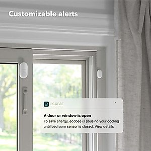 ecobee SmartCamera with Whole Home Sensors Bundle with ecobee Smart Camera Indoor WiFi Security Camera, 2 Pack SmartSensor for Doors & Windows, and ecobee SmartSensor 2 Pack. Smart Home - Compatible with ecobee Smart Thermostats for Home, Wifi Contact Sen