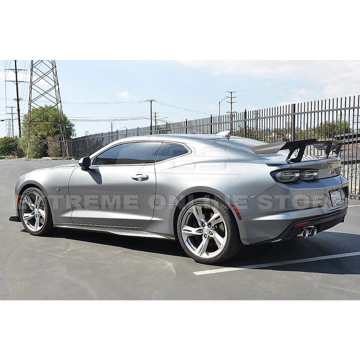 Replacement for 2016-Present Chevrolet Camaro ALL Models | ZL1 1LE Style ABS Plastic Matte Black Rear Trunk Lid Wing Spoiler