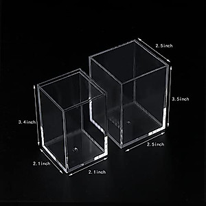 GOLDBARLEY Mini Photo Frames for Fujifilm Instax Mini 11 9 8 8+ 70 7S 90 25, Polaroid, Lomography Mini 3-inch Film, Clear Acrylic Box,Vase,Pen Holder,Makeup Organizer,Desk Organizer