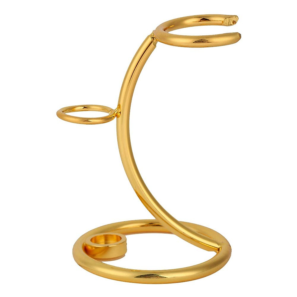 Tmtop Men Shaving Tool Holder Beard Shaver Razor Brush Stand Rack (Gold)