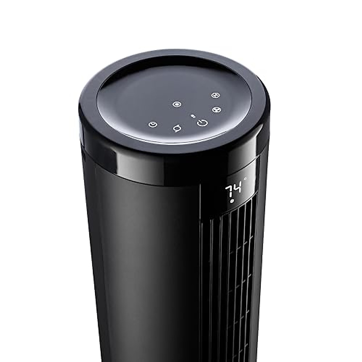 Lasko Elevation 42”-54” Adjustable Height Pedestal Tower Fans for Home, 31 ft/s Airflow, Quiet 28 dB on Low, 90° Oscillation, 12 Hour Timer, Remote Control, Black, EST100
