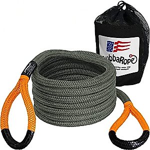 Bubba Rope Renegade 176655BKG 3/4" x 30' ft. Recovery Rope with Breaking Strength of 19000 Lb. in Tan / Green