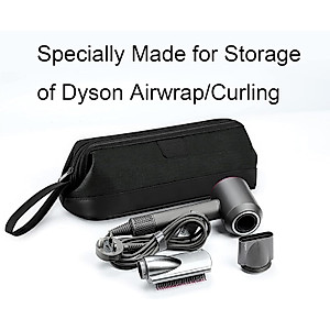 BUBM Portable Travel Storage Bag Compatible with Dyson Supersonic Hair Dryer/Dyson Airwrap Styler/Dyson Corrale hair Straightener,Black