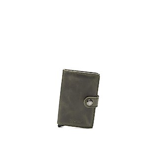 Secrid Leather Miniwallet Vintage Olive Compact Black Wallet SC5946