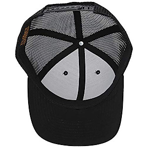 Yupoong Men's YP Classics Retro Trucker Hat, Black, One Size
