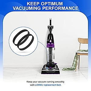 LANMU Replacement Belts Compatible with Bissell Aeroswift, PowerSwift/Powertrak Compact Models 1808,18082, 25982 Vacuum Cleaner, Compare to Parts 1600319/YMH28950 (2 Pack)