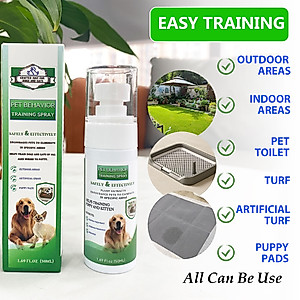 Petstoral Pet Potty Training Spray for Dogs & Cats - Puppy Essentials, Dog Training & Behavior Aids. My Pet Peed - Prevent Your Pet from Soiling The Carpet - 1.69 Oz