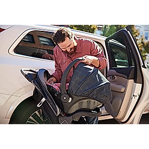 Safety 1st Smooth Ride QCM Travel System, Fast, 1-Hand Lift to fold, Dunes Edge