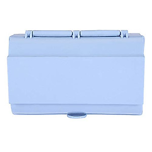 Trash Bag Roll Box Back Adhesive Wall Mount Trash Garbage Plastic Bag Storage Box Organizer Rack Wall Mounted Plastic Bag Holder Trash Bag Dispenser Roll Holder(Blue)