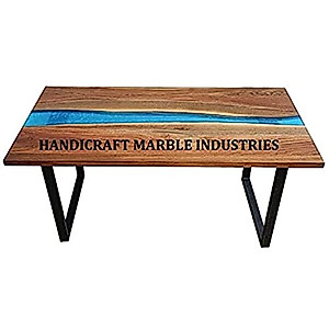 Handmade Epoxy Table Live Edge Wooden Table Epoxy Resin River Table Natural Wood Dining table Natural Epoxy Table Resin Table
