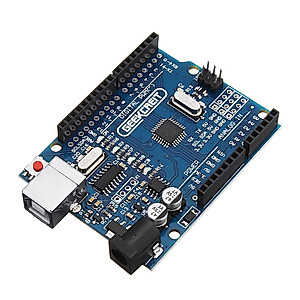 MMOBIEL ATmega328P New Version UNO R3 Board with A16U2 Compatible with Arduino IDE Projects RoHS Compliant - Includes USB Cable