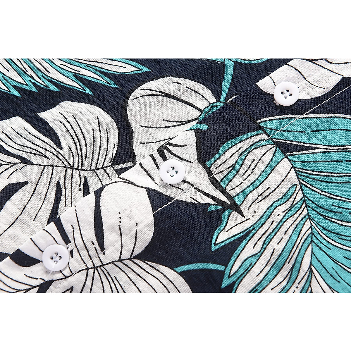 MOYFAZA Boys Button Down Shirts Boys Hawaiian Short Sleeve Shirt Tops Size 1 2 3 4 5 6 7 8 9 10 Years… Black