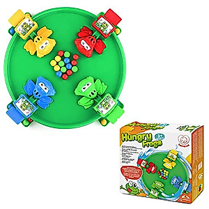 Hungry Frogs Board Game – Intense Game of Quick Reflexes – Pre-School Game for Ages 3 and Up; for 2 to 4 Players