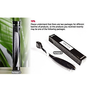 HANCHUAN Precision Styling Brush for Natural Hair - Portable Edge Control and Bristle Brush