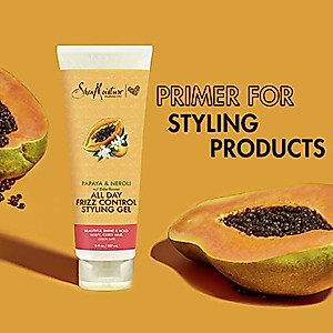SheaMoisture Frizz Control Styling Gel for Curly Hair Papaya and Neroli Alcohol Free Hair Gel Oz, 8 Ounce