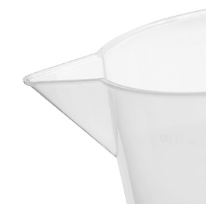 EISCO 2pcs Plastic Pitcher Set, 1000mL & 2000mL (1L & 2L) - Short Form, Euro Design - Molded Graduations - Chemical Resistant & Autoclavable Polypropylene - Measuring Jug