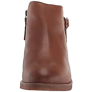 SoftWalk Women's Ankle Boots and Booties, Cognac, 8