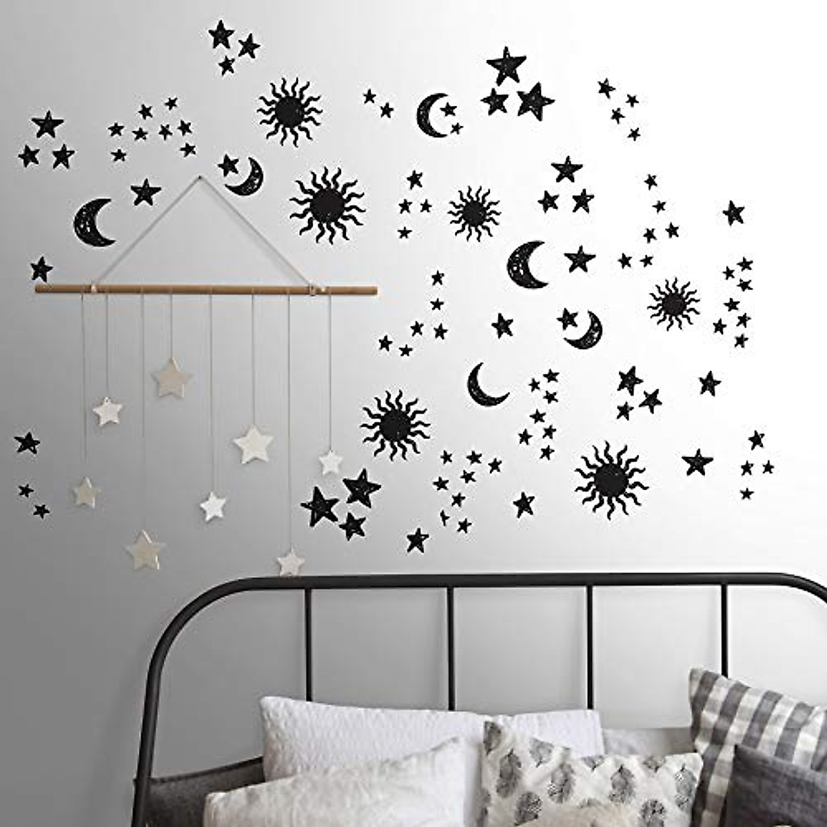 Wall Pops DWPK3757 See The Stars Art Kit Wall Decal, Blacks