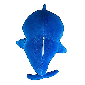 Shark Plush Baby Toy Singing Shark Toys Song for Children's Soft Stuffed Animal Doll (Blue)