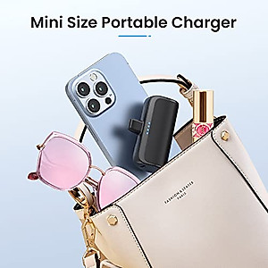 Small Portable Charger 5200mAh for iPhone, Ultra Compact 20W PD Fast Charging Power Bank,Cute Mini Battery Pack Backup Charger Compatible with iPhone 14/14 Pro Max/13/13 Pro Max/12//11/XR/XS/X/8/7/6