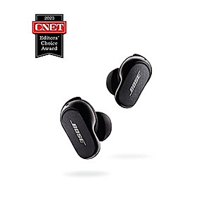 NEW Bose QuietComfort Earbuds II, Wireless, Bluetooth, World’s Best Noise Cancelling In-Ear Headphones with Personalized Noise Cancellation & Sound, Triple Black