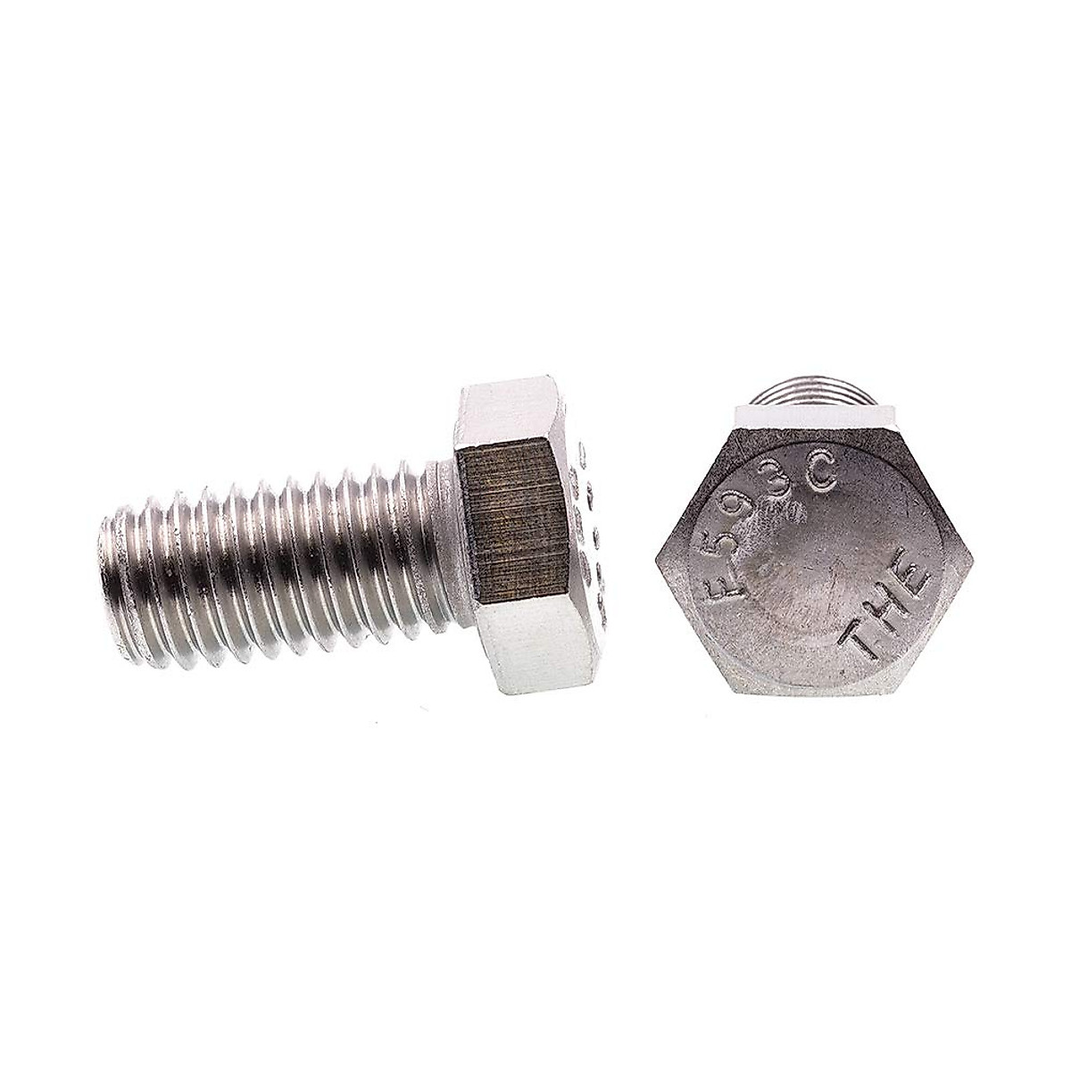 Prime-Line 9060341 Hex Bolts, 1/2 In.-13 X 1 In., Grade 304 Stainless Steel (25 Pack)