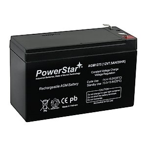 PowerStar 12V 7.5AH Battery for GS PORTALAC PX12072 DG12
