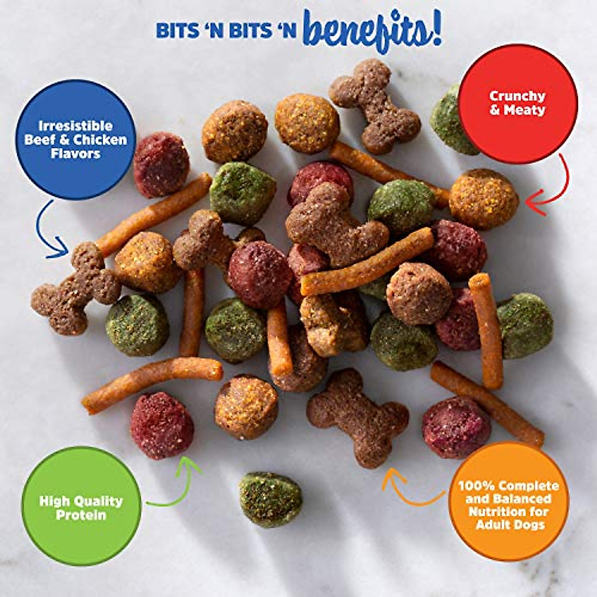 Kibbles 'n Bits Original Savory Beef & Chicken Flavor Dry Dog Food, 31-Pound